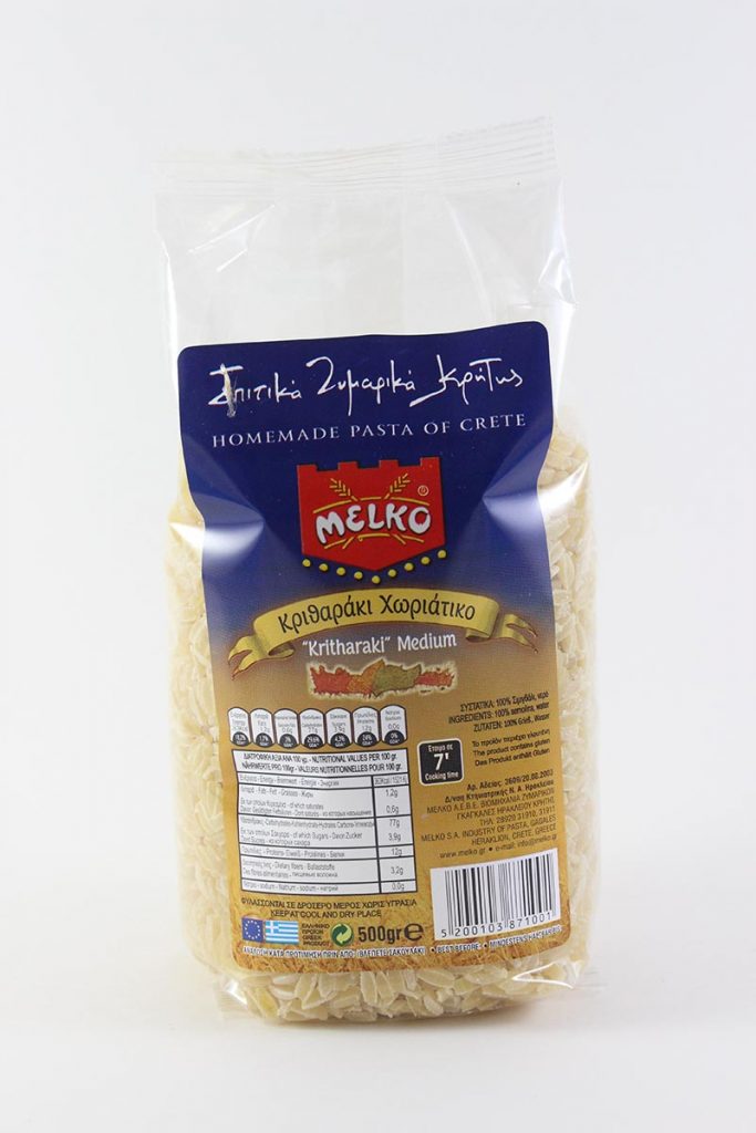 Melko – Kritharaki-Pasta: 500 Gramm-Packung - Villa Maria Kreta kulinarisch